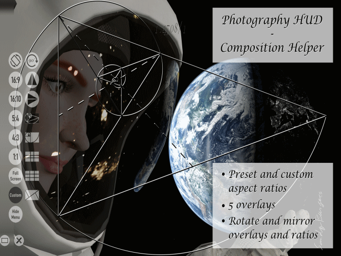 Second Life Marketplace - Photography HUD - Composition Helper